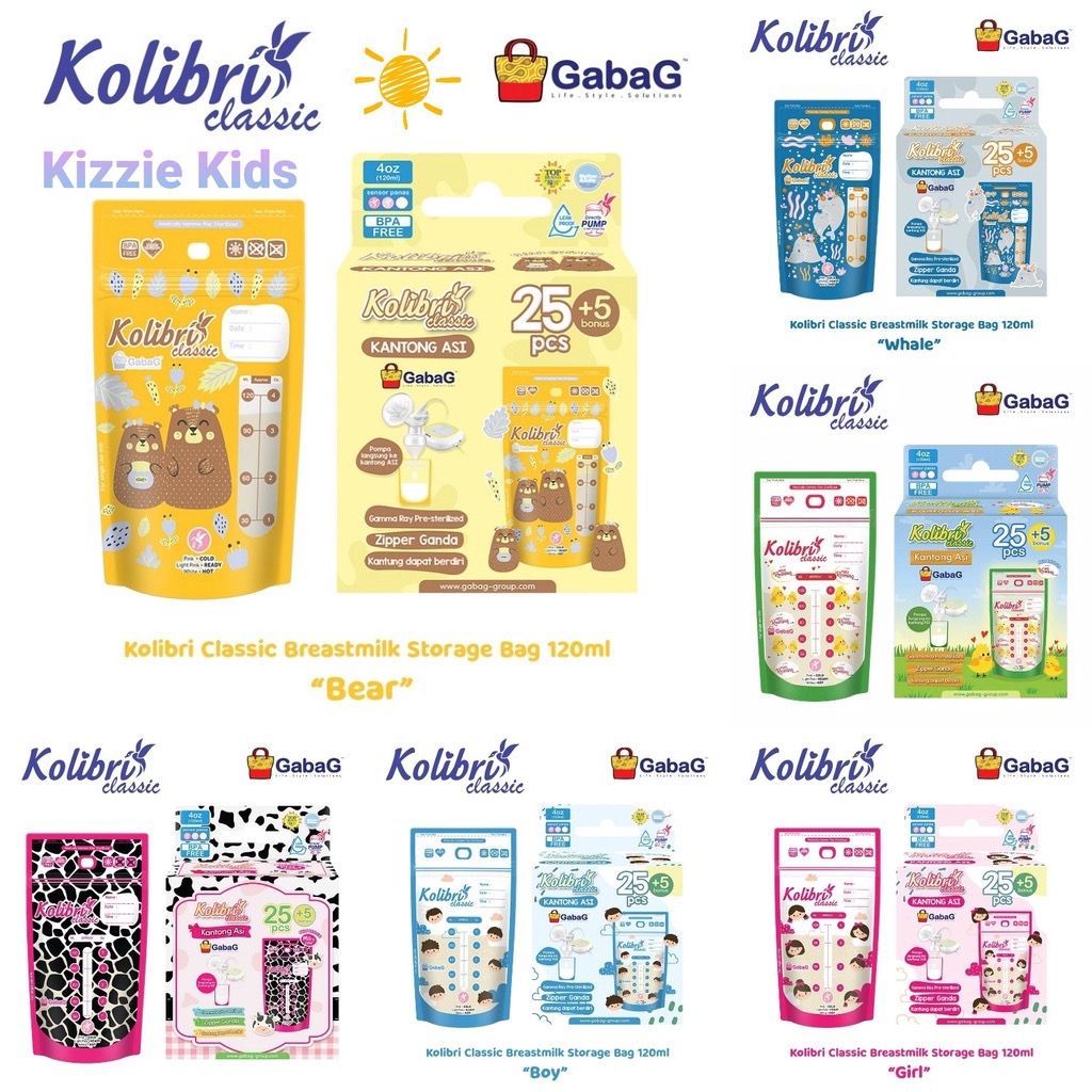 Jual Kantong Asi /Breastmilk Storage Bags / 100ml /120ml / Kolibri ...