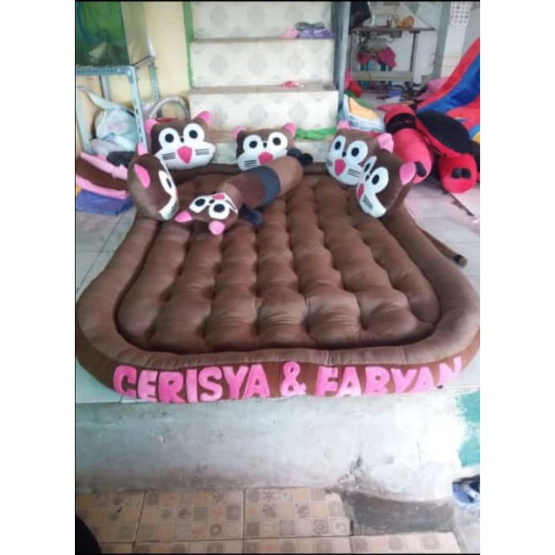 Jual kasur gender motif kucing/kasur lantai | Shopee Indonesia