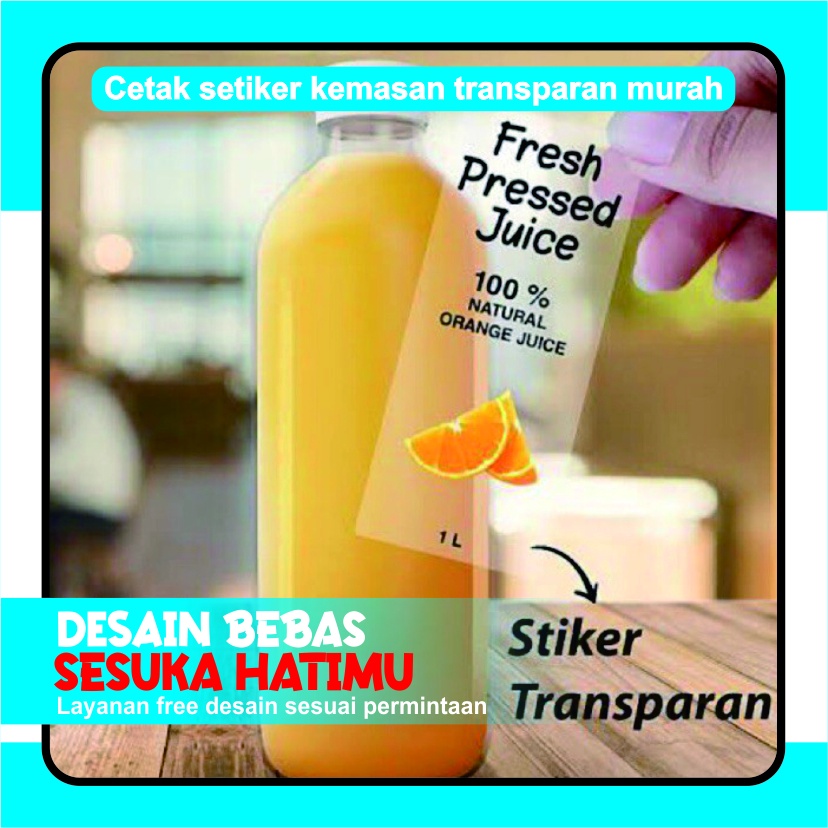 Jual Stiker Botol Produk Minuman / Parfum / Hand Sanitizer / Susu ...