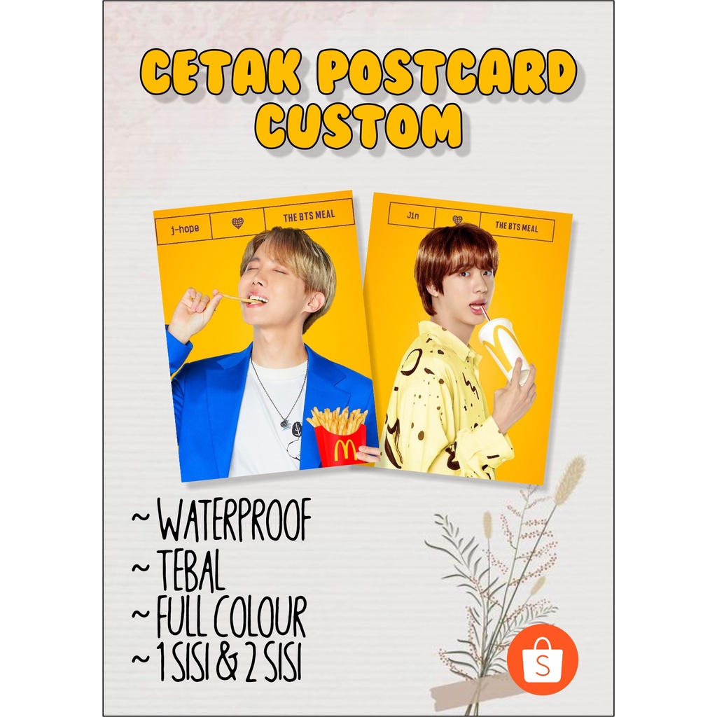 Jual POSTCARD, CETAK POSCARD 4R, CETAK FOTO 4R | Shopee Indonesia
