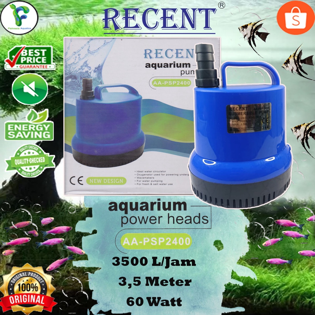Jual Pompa Aquarium / Pompa Kolam Recent AA PSP 2400 / Pompa Air ...