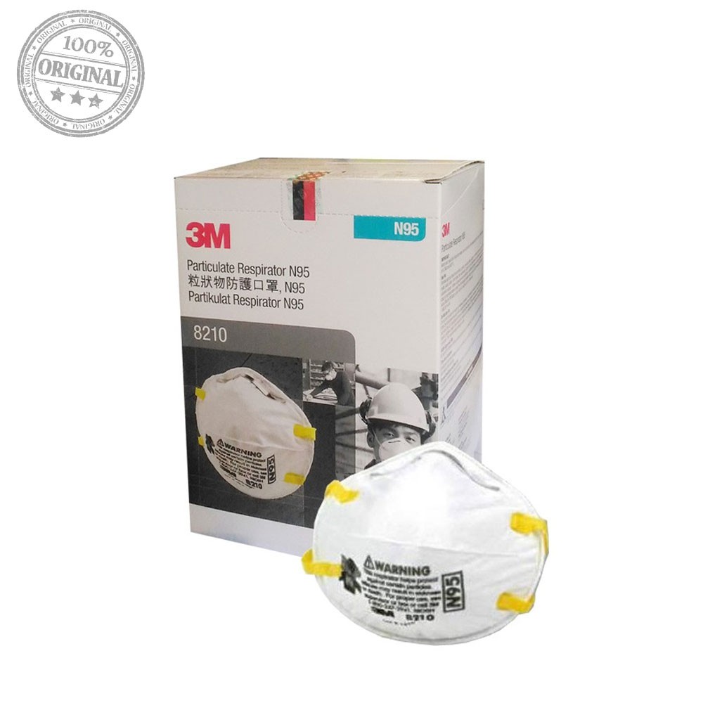 Jual 3M 8210 N95 Respirator Asia -20 each/Box -7000038242 | Shopee ...