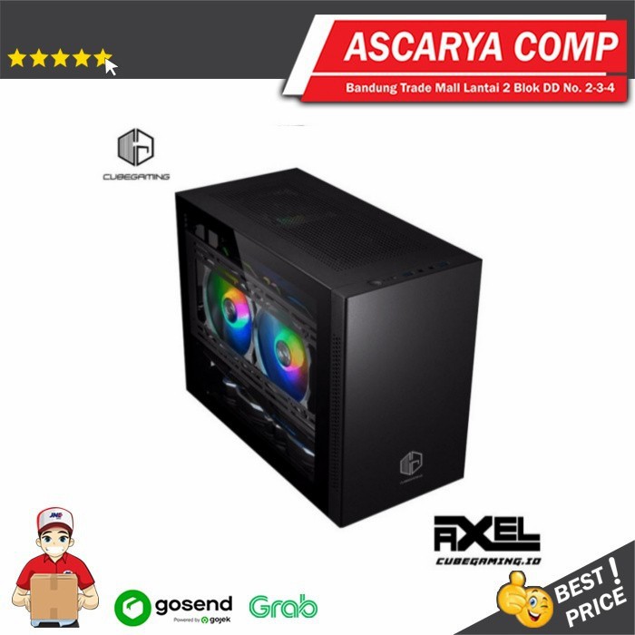Jual CUBE GAMING AXEL - Tempered Glass Mini Case | Shopee Indonesia