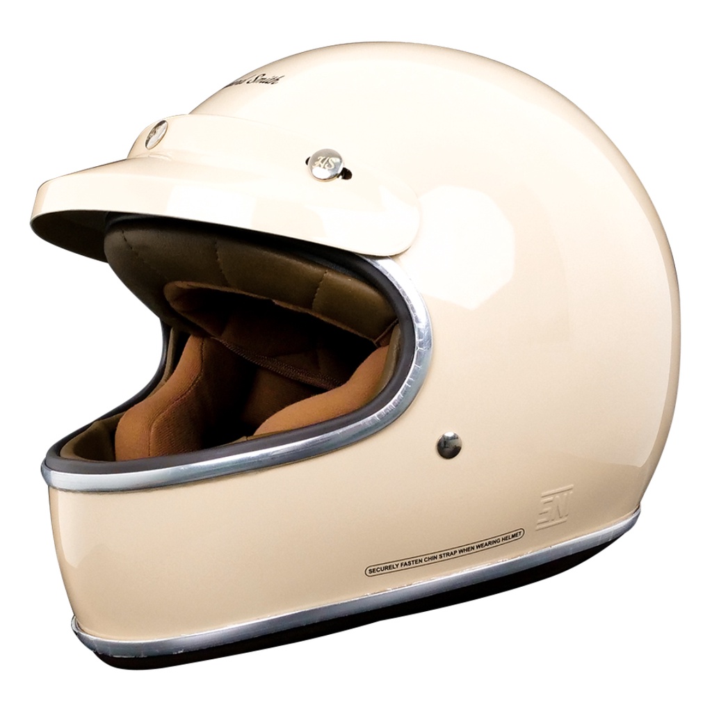 Jual Howard Smith Racer Retro Helm Full Face - Avorio Naide | Shopee ...
