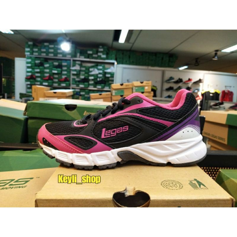 Jual Sepatu League Legas Evade LA W Running Shoes Cewe Sneakers Wanita ...