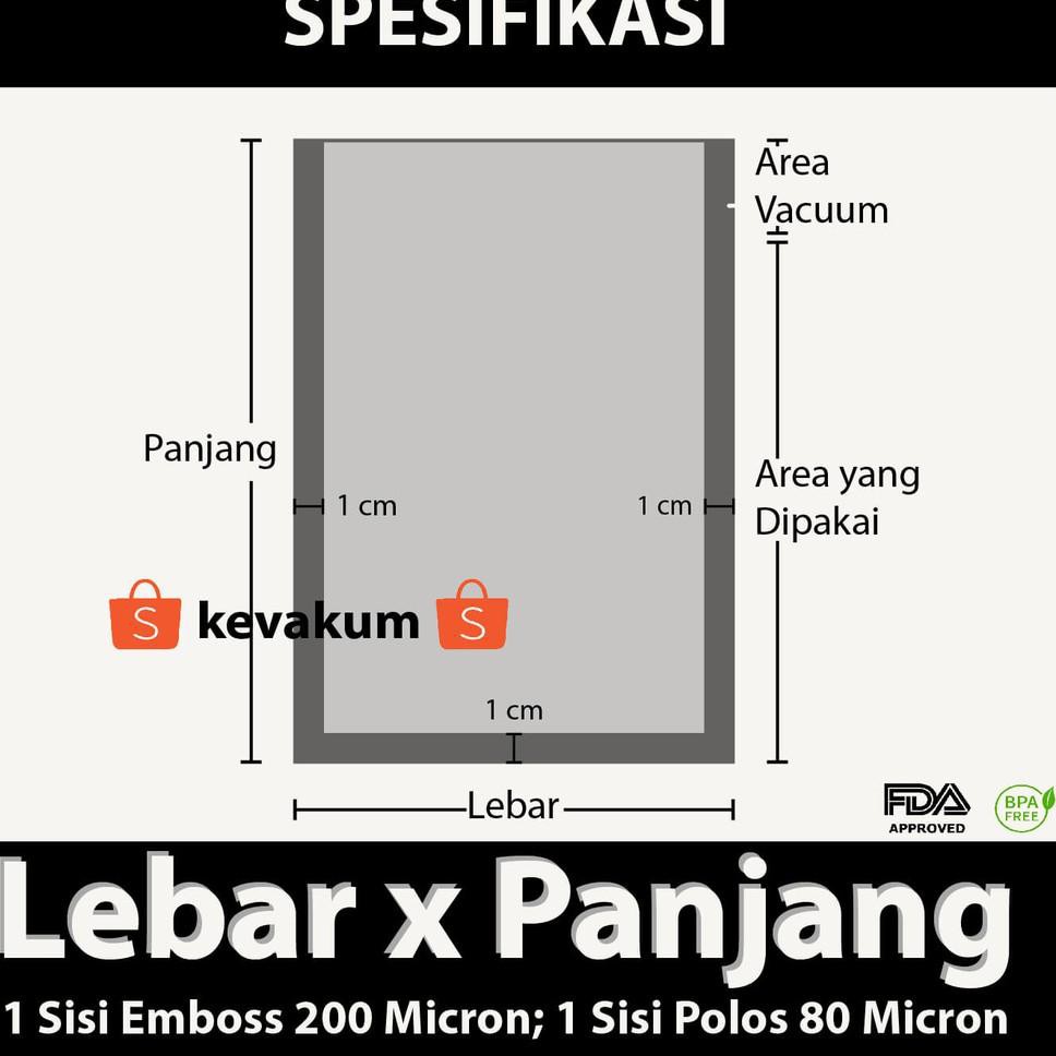 Jual Jual's cepat Plastic Vacuum Emboss 7x12 Plastik Vacum Sealer ...