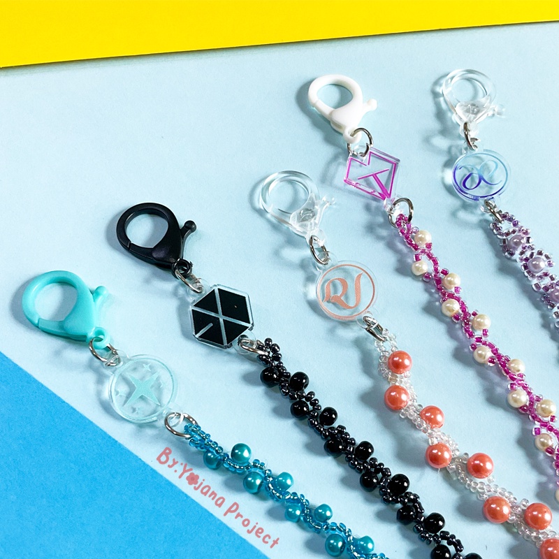 Jual KPOP FANDOM STRAP MASK PEARL BEADS/MUTIARA ACRYLIC CHARM ...
