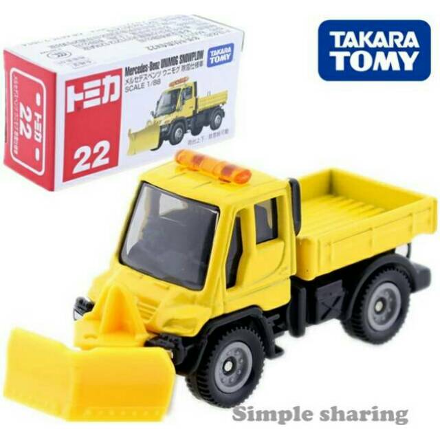 Jual Tomica 22 Mercedes Benz unimog snowplow miniatur Diecast alat ...