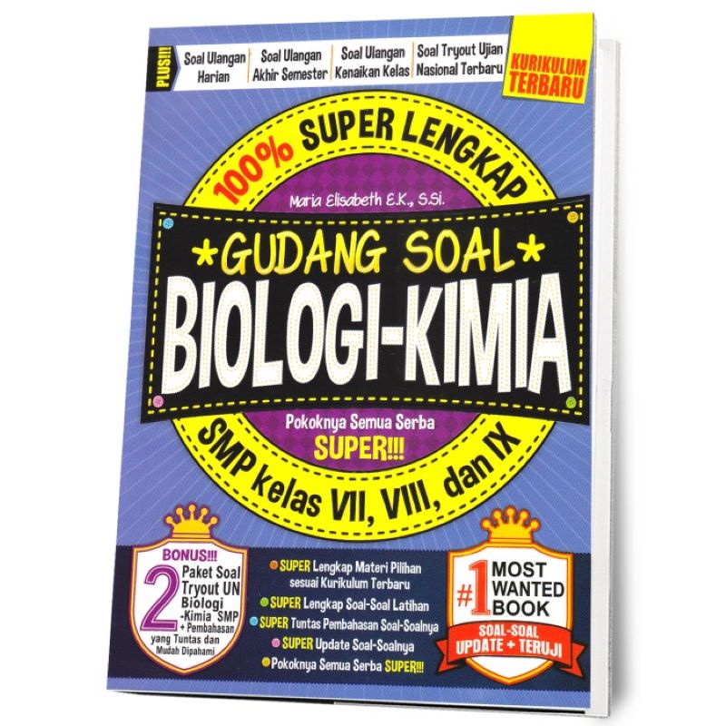 Jual 100% Super Lengkap Gudang Soal Biologi-Kimia SMP Kelas VII, VIII ...