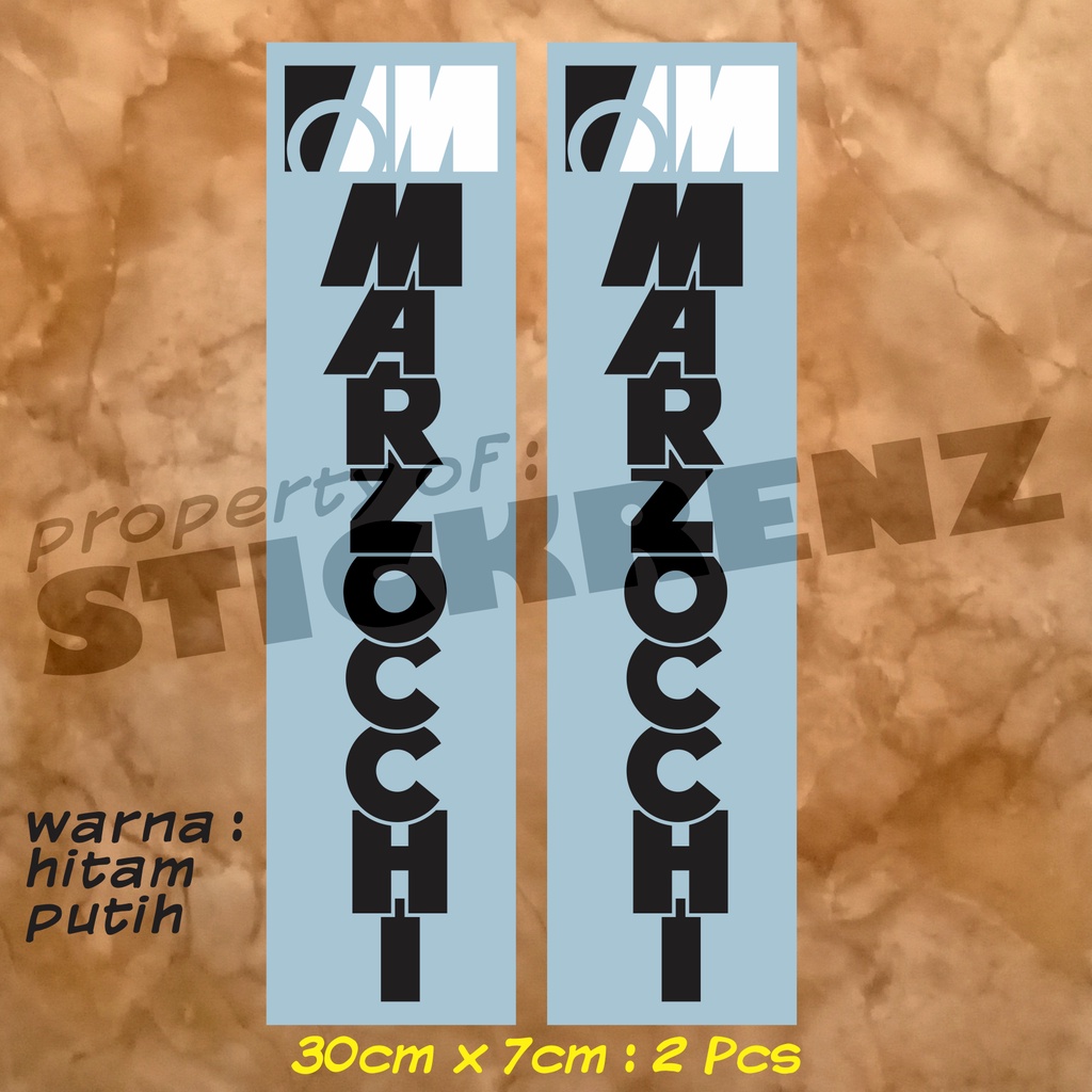 Jual Cutting Sticker Stiker Shockbreaker Fork Sepeda Marzocchi 01 ...