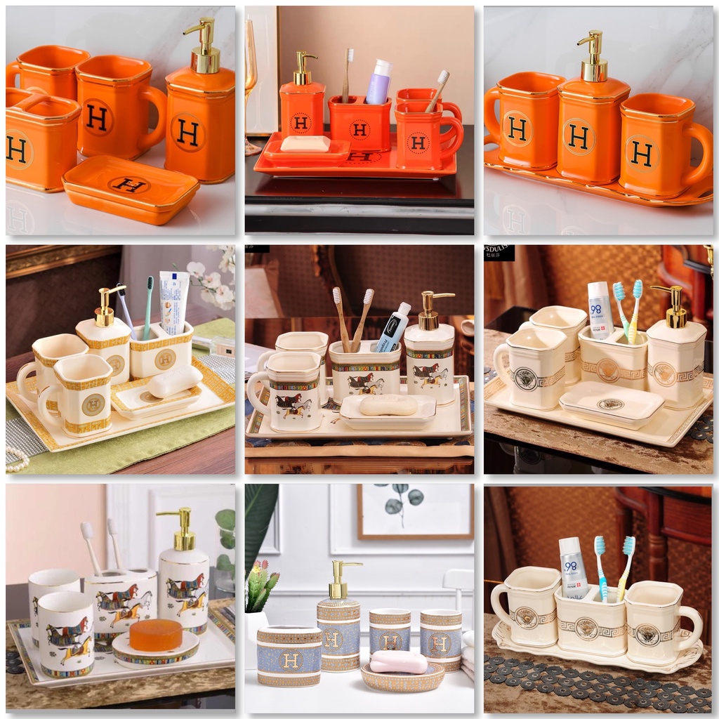 Jual Luxury Bathroom Tray Set 5 / 6 Pcs Royal H Mosaik H Kuda VRS ...