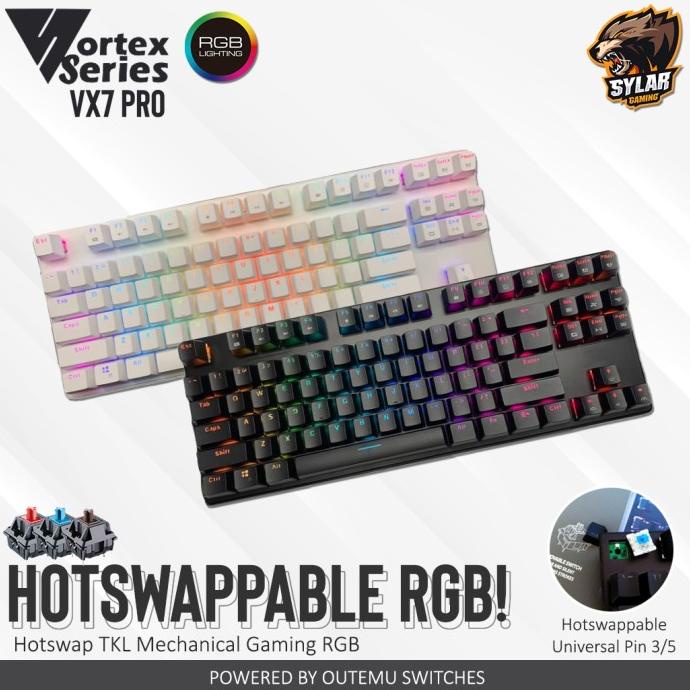 Jual Vortex VX7 Pro RGB Hotswap Mechanical Gaming Keyboard Lo | Shopee ...