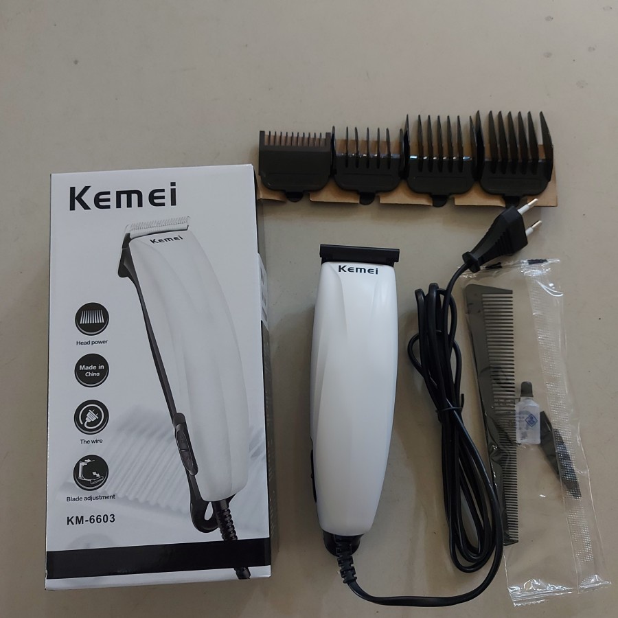 Jual Alat Cukur Rambut Listrik Kemei KM-6603 simple - Hair Clipper ...