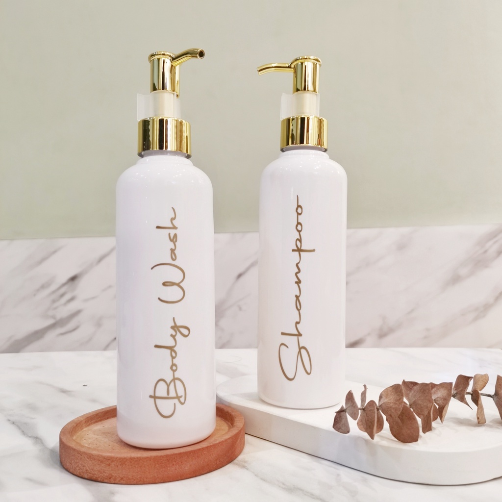 Jual LUXE PREMIUM Botol 250 Ml PUTIH Aesthetic Bottle Organizer Botol ...