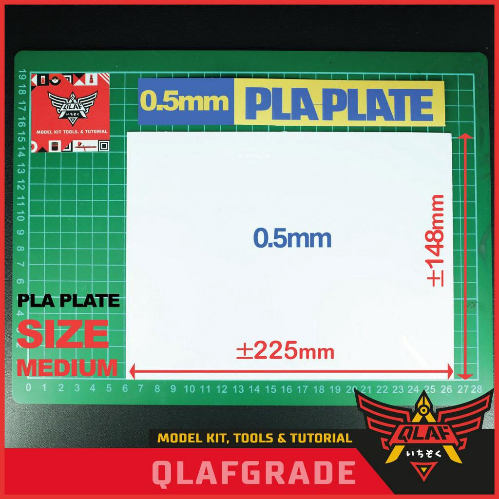 Jual PLA PLATE 0.5mm SIZE M SHEET lembaran custom gundam model kit ...
