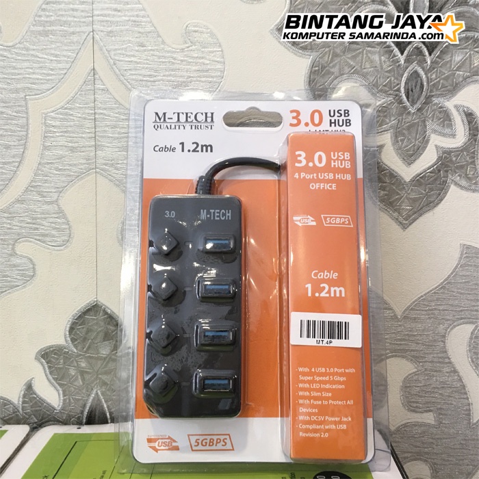 Jual USB Hub M-Tech 4 Port USB 3.0 | Shopee Indonesia