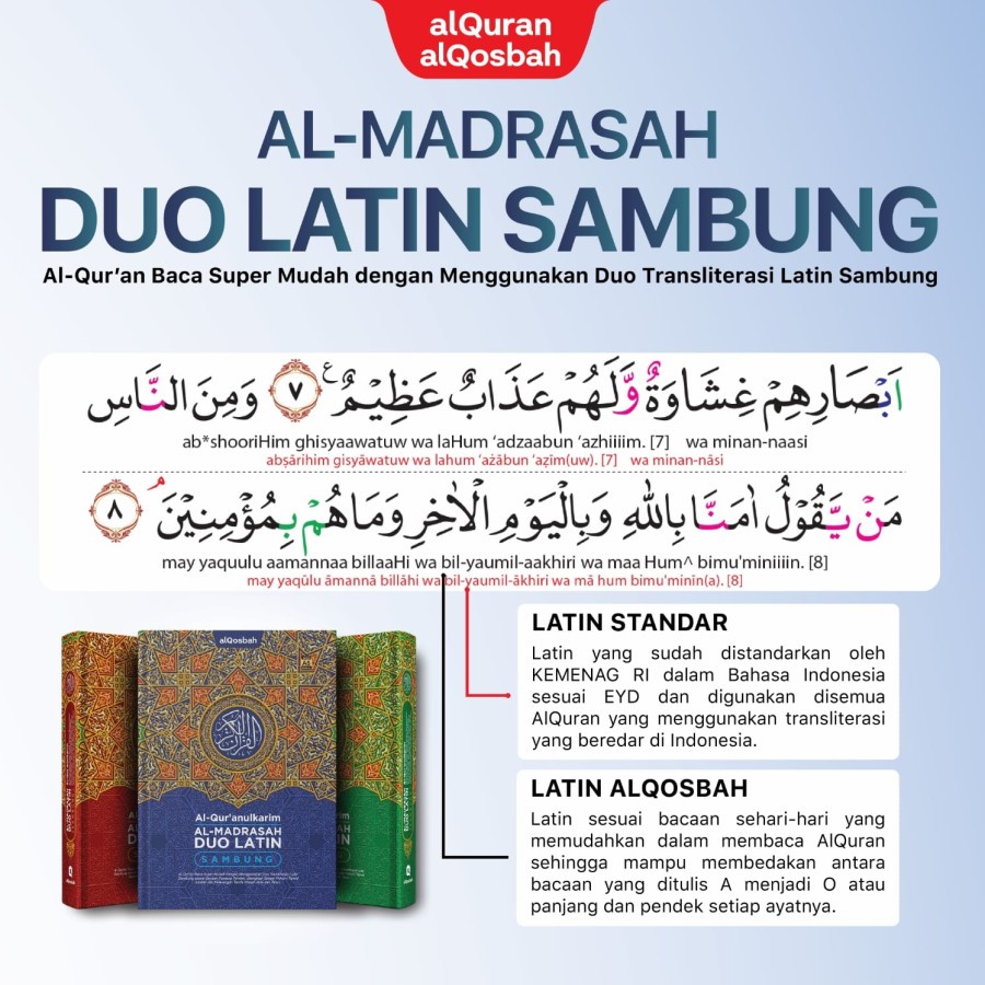 Jual Bisa COD Al-Quran Al-Madrasah Duo Latin Uk BESAR A4 Al-Quran ...