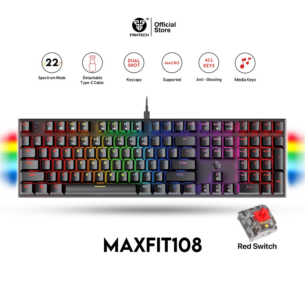 Jual Keyboard Fantech MAXFIT 108 MK855 | Shopee Indonesia