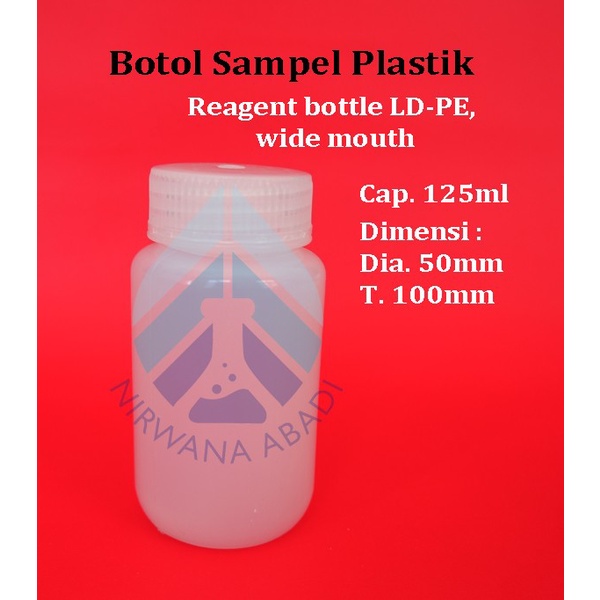 Jual Botol sampel plastik PE mulut lebar 125ml | Shopee Indonesia