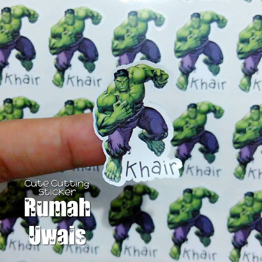Jual Sticker nama /sticker waterproof / label nama / label buku ...