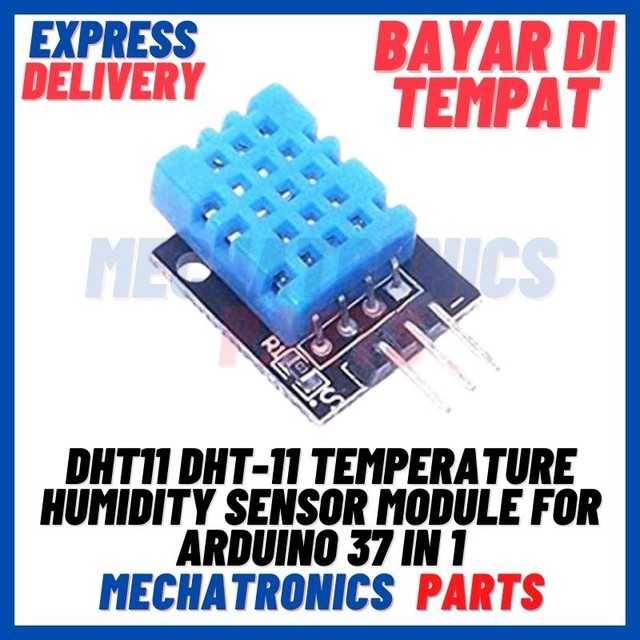 Jual [SEN-9033] DHT11 DHT-11 TEMPERATURE HUMIDITY SENSOR MODULE FOR ARDUINO 37 IN 1 | Shopee ...