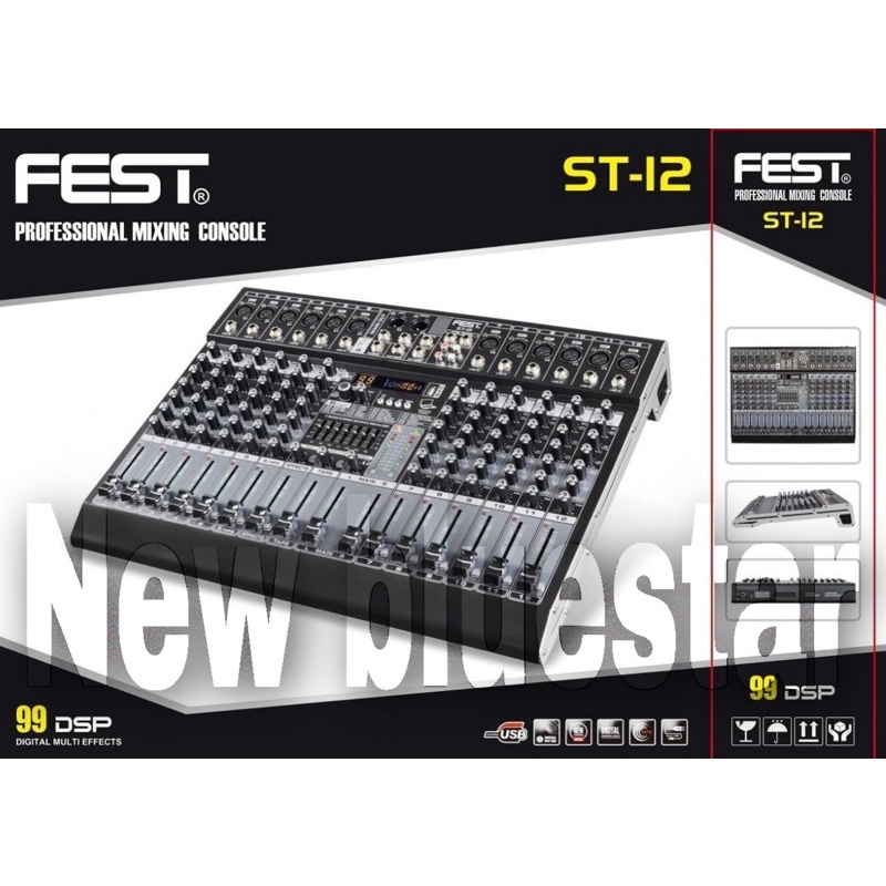 Jual Mixer Fest ST12 / ST8 / ST6 / ST4 Original 12 Channel FEST ST 12 ...