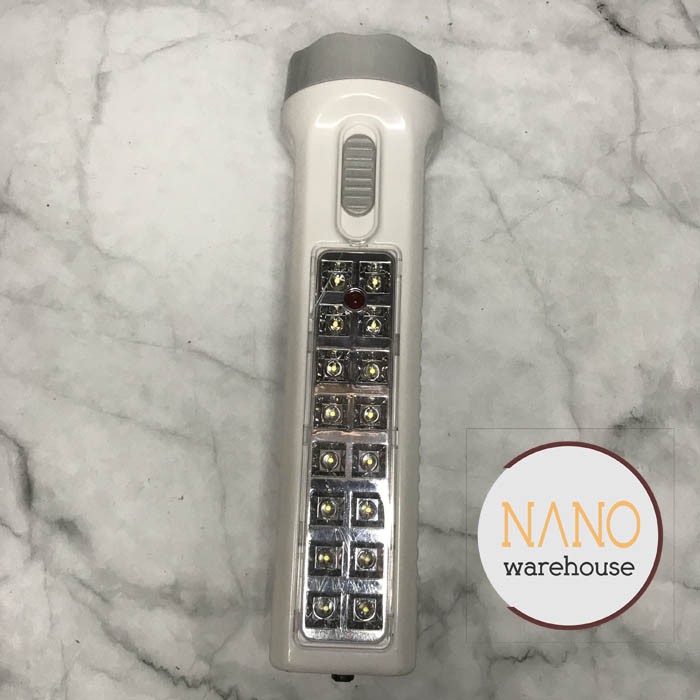 Jual Senter Tangan Cas Kecil Emergency LED Surya SYT 137N Putih ...