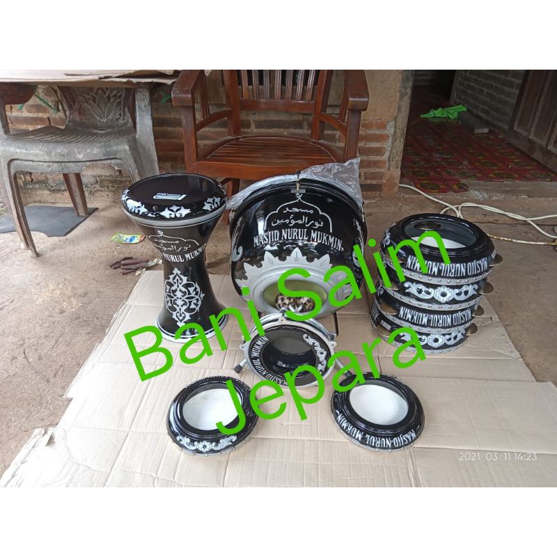 Jual Alat Hadroh Rebana Satu Sett Asli Jepara | Shopee Indonesia