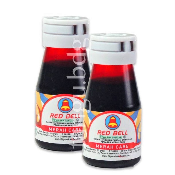 Jual Red Bell Pewarna Pangan Merah Cabe 30gr RedBell Pewarna Makanan ...