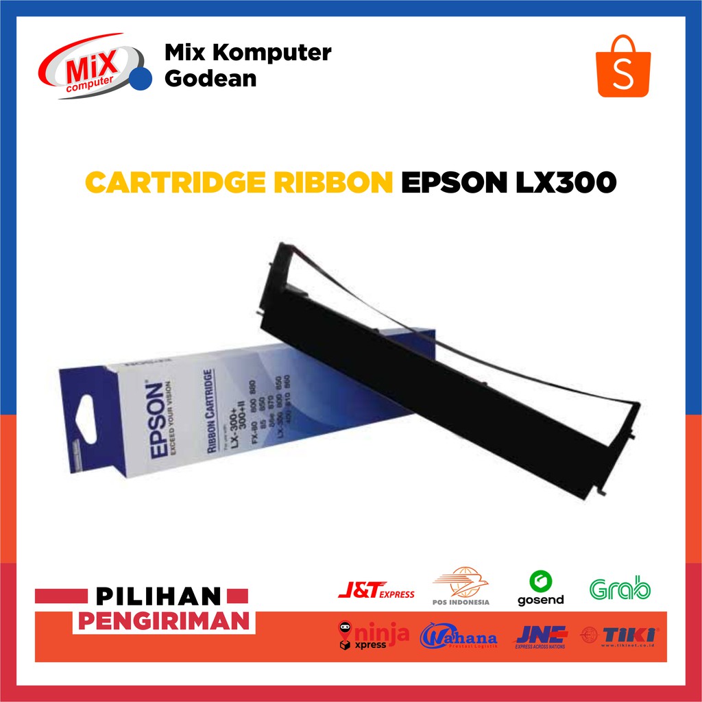 Jual Ribbon Cartridge Epson LX 300+ Original ( Pita Printer Dot Matrix ...