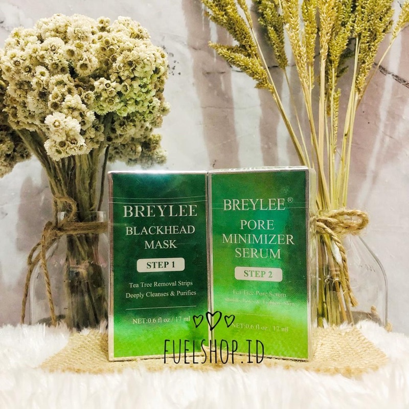 Jual Breylee Blackhead Mask (STEP 1) & Pore Minimizer Serum (STEP 2 ...