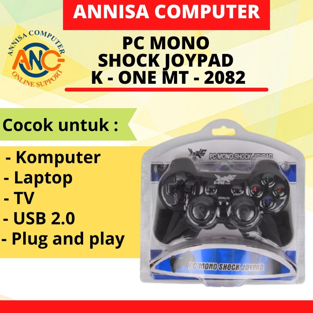 Jual GAMEPAD K-ONE MT - 2082 Stik USB / Game Pad Single / Stik Komputer ...