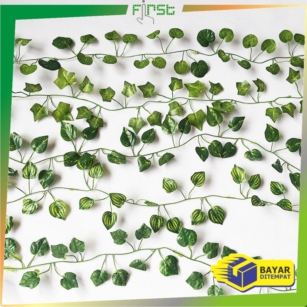 Jual FH-C522 Ornamen Daun Rambat Plastik Juntai / Tanaman Hias Gantung ...