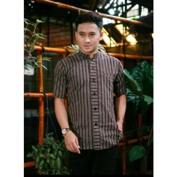Jual Kemeja lurik / Baju lurik adat jawa | Shopee Indonesia