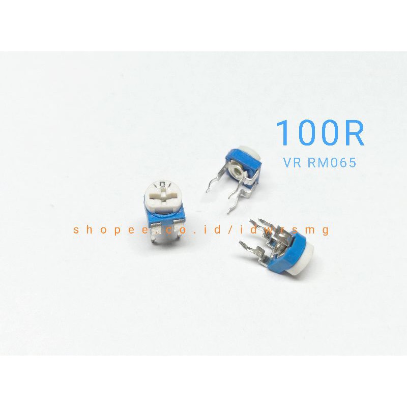 Jual 100 Ohm Trimpot Variable Resistor RM065 100Ohm VR RM-065 100 R ...
