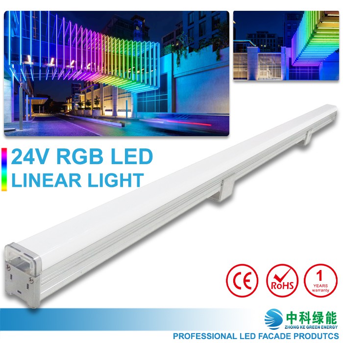 Jual RGB LINEAR LIGHT DC24V 12W FACADE 100CM | Shopee Indonesia