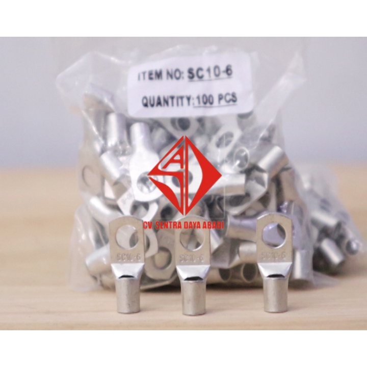 Jual Scun Cable SC 10 Diameter 6mm/Skun Kabel SC 10/cable lug sc10 ...