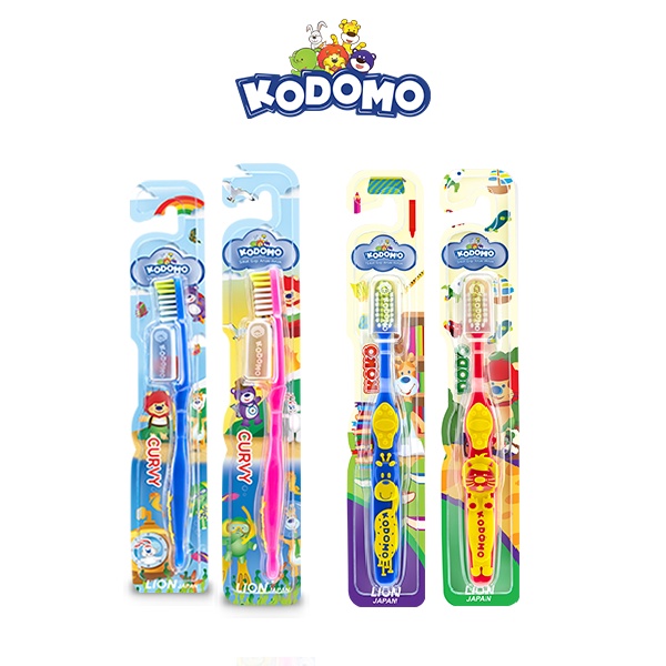 Jual Kodomo Toothbrush Tooth Brush Curvy | Koko Dodo | Zig Zag | Reguler - Sikat Gigi Anak ...