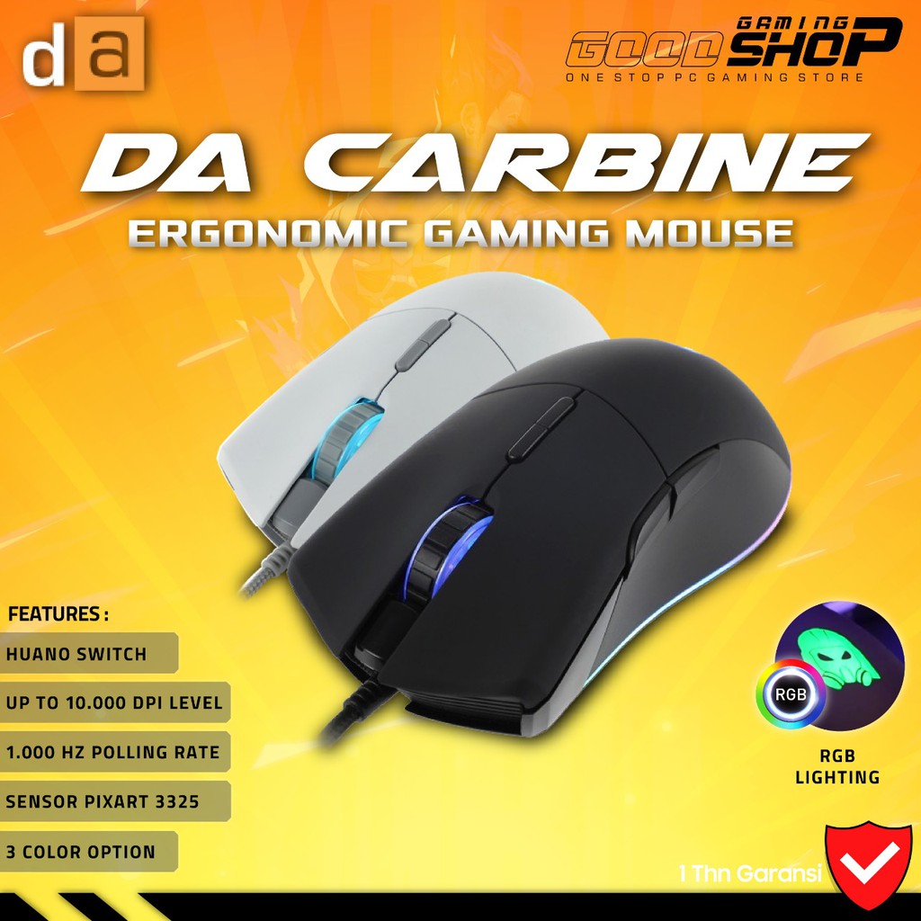 Jual Digital Alliance Mouse Gaming CARBINE PMW 3325 10.000 Dpi Mouse ...