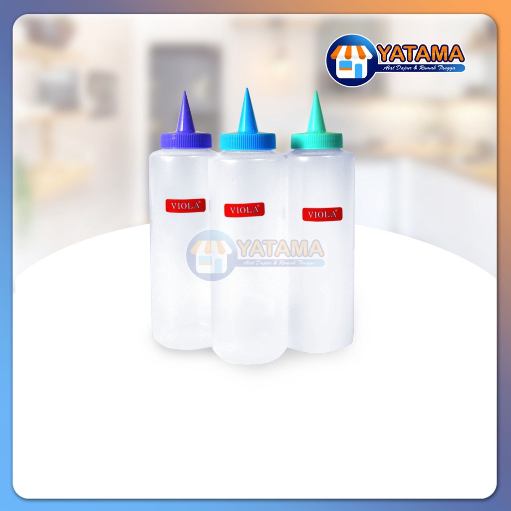 Jual BOTOL MAYONNAISE MAYO SAOS SAMBAL KECAP TUTUP RUNCING PLASTIK ...