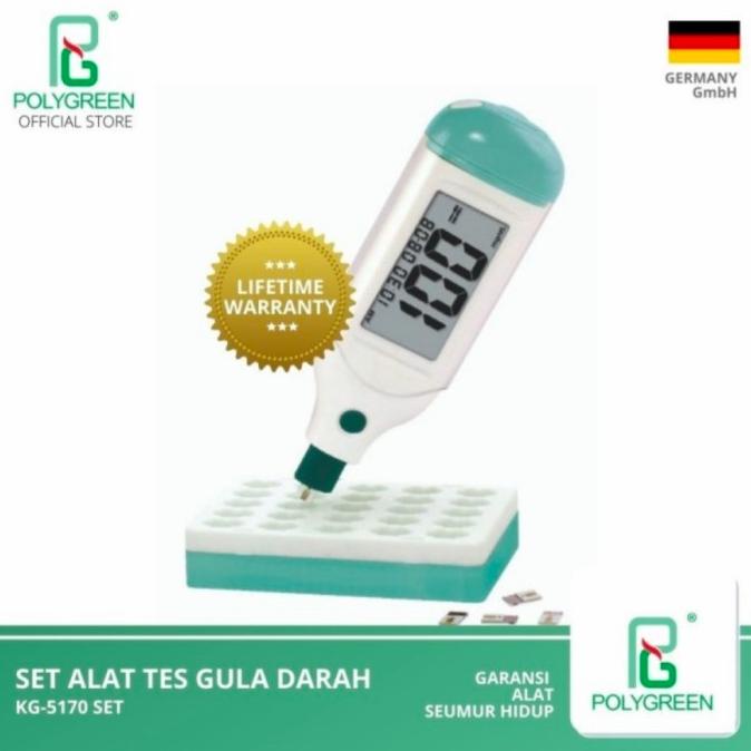 Jual Alat Cek/Test Gula Darah (Glucosemeter/ Glukometer ) Polygreen ...