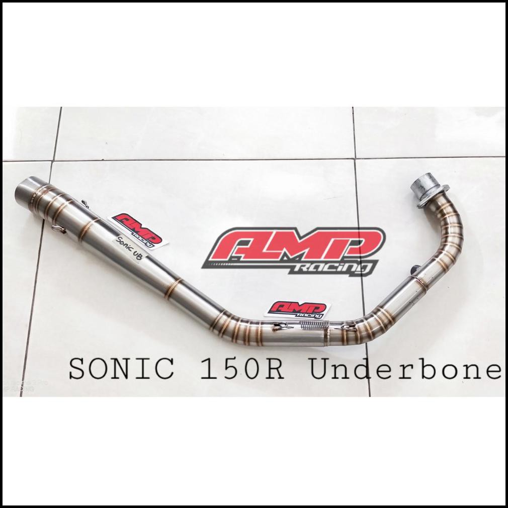 Jual Pipa Leher Knalpot SONIC 150R underbone full stainless | Shopee ...