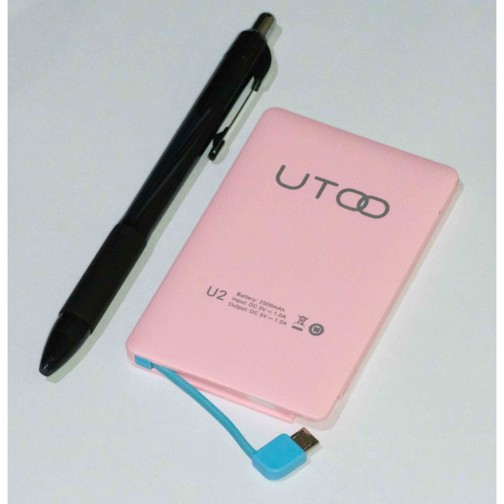 Jual Power Bank Premium UTOO U2 2500mAH Slim | Shopee Indonesia