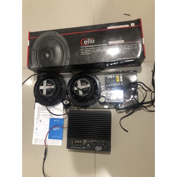 Jual Audio Mobil Ertiga 1 set Cello Ampli speaker twiter Subwoofer ...