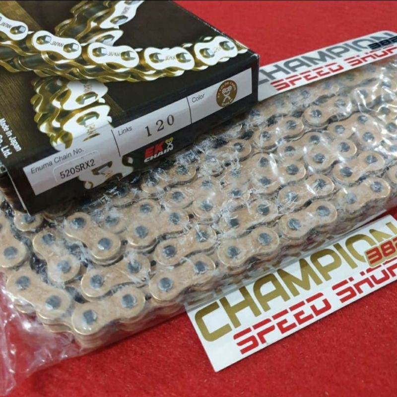 Jual Rantai EK CHAIN ORIGINAL JAPAN SRX2 XRing X-Ring 520 520-120 Gold ZX25R CBR250RR MT25 R25 ...