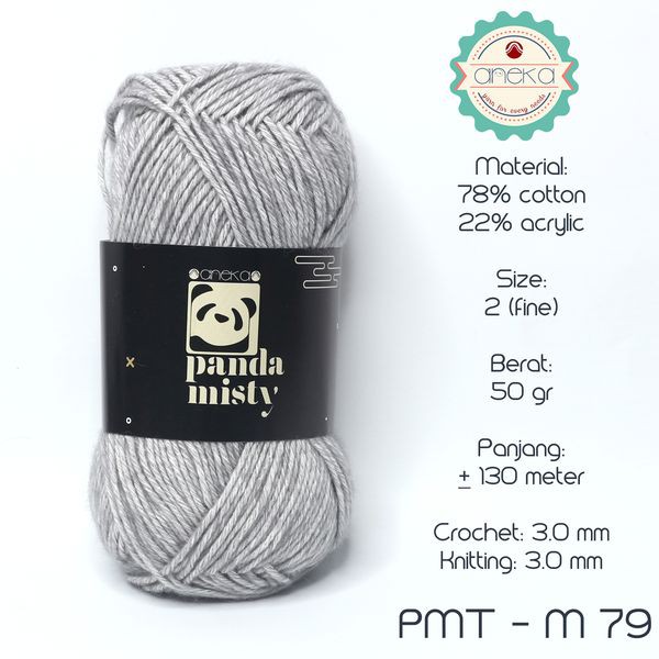 Jual KATALOG - Benang Rajut Katun Panda Misty / Semprot Wol ...