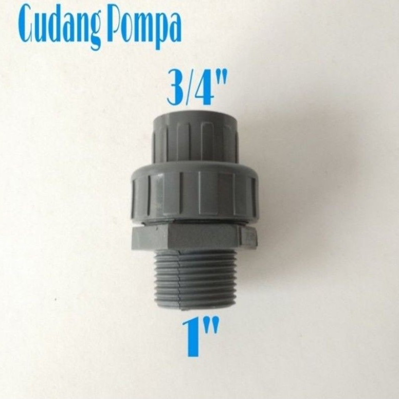 Jual PVC Water Mur drat Luar 1×3/4 GREST / Union Sock Drat | Shopee ...