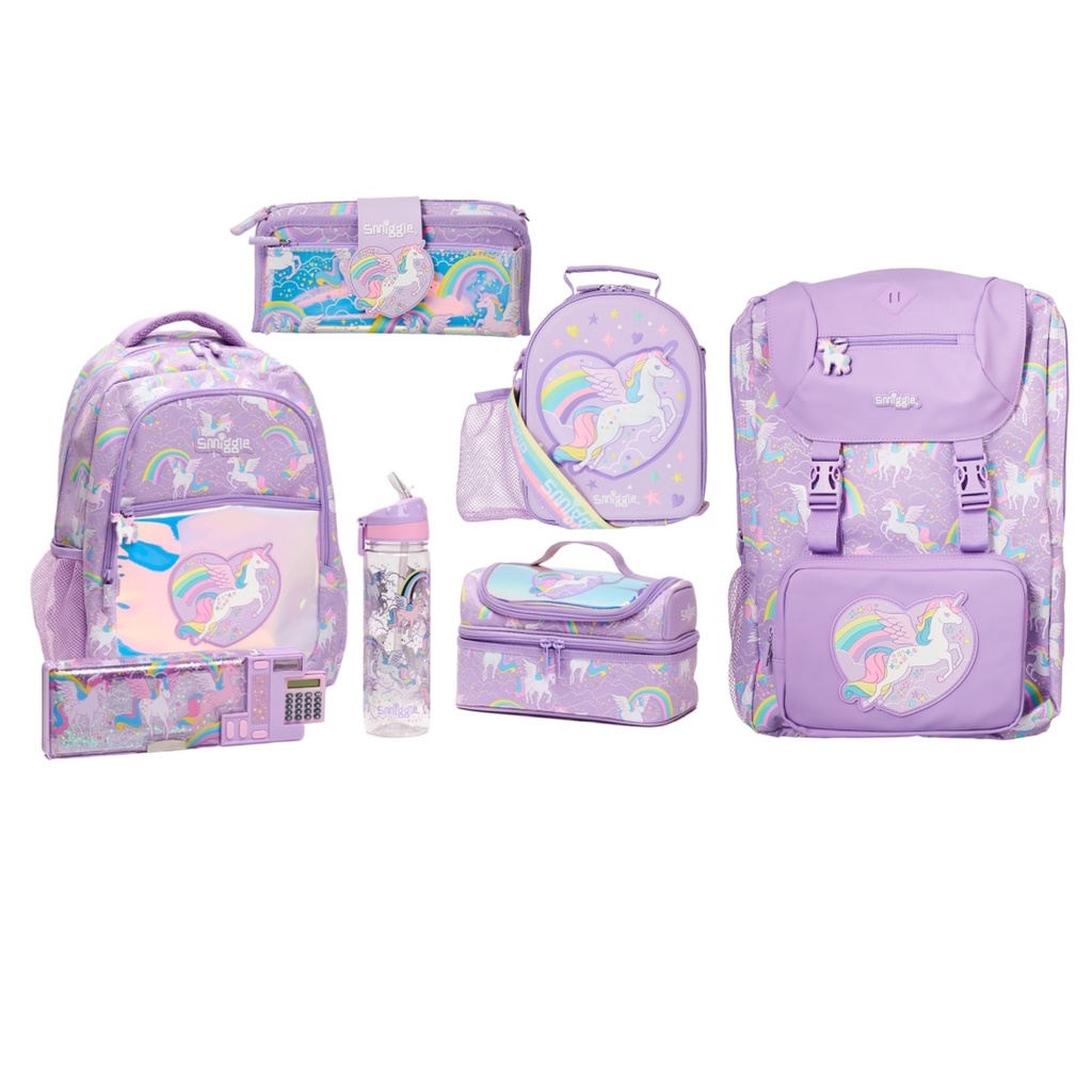 Jual Smiggle Unicorn Beyond Backpack Bottle Pencil Case | Shopee Indonesia