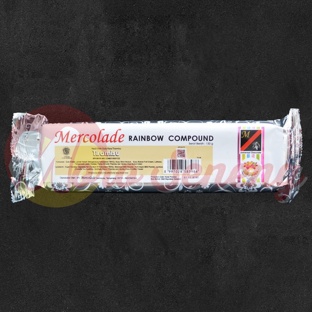 Jual Mercolade Rainbow Compound Coklat Tiramisu 150 gram | Shopee Indonesia