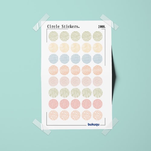 Jual Bukuqu Stiker Deco Circle Stickers untuk Notebook, Planner ...